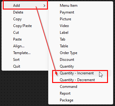 Quantity Adjust, Increment, Decrement – Focus POS Systems